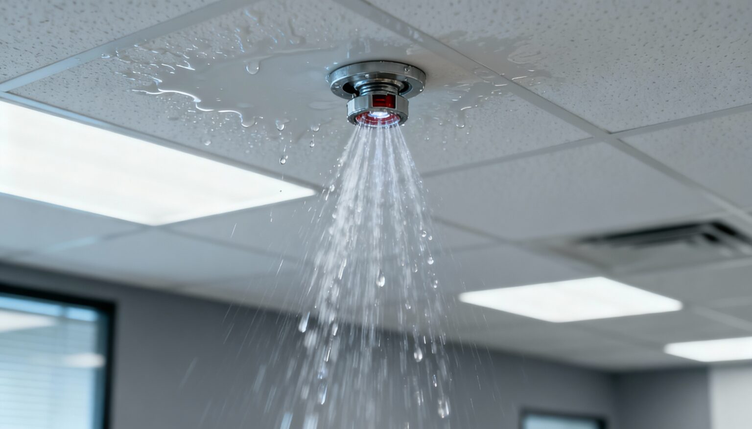 Fire Sprinkler Discharge Cleanup | Damage Restoration Guide